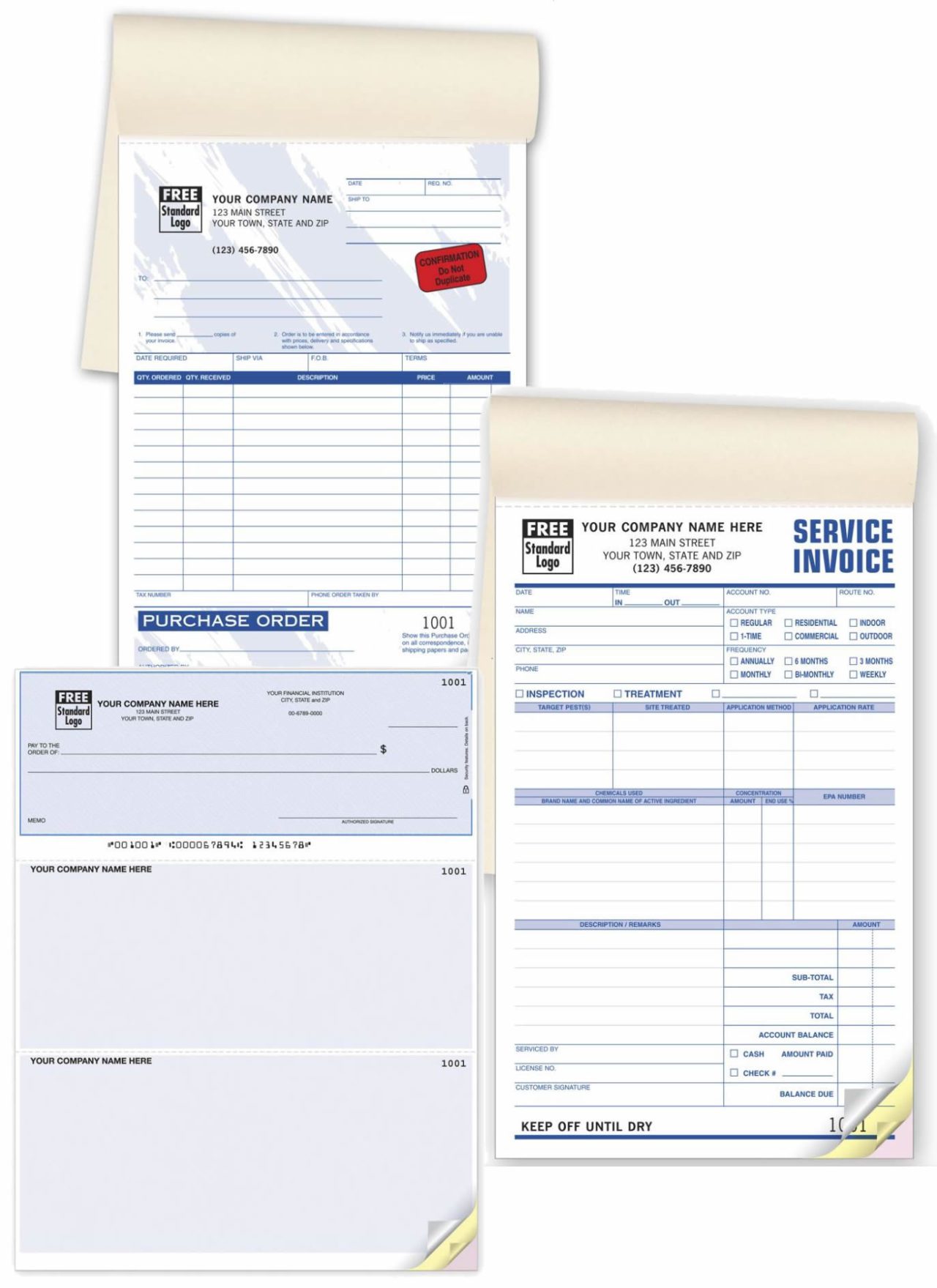 Business Forms - All American Trophy House